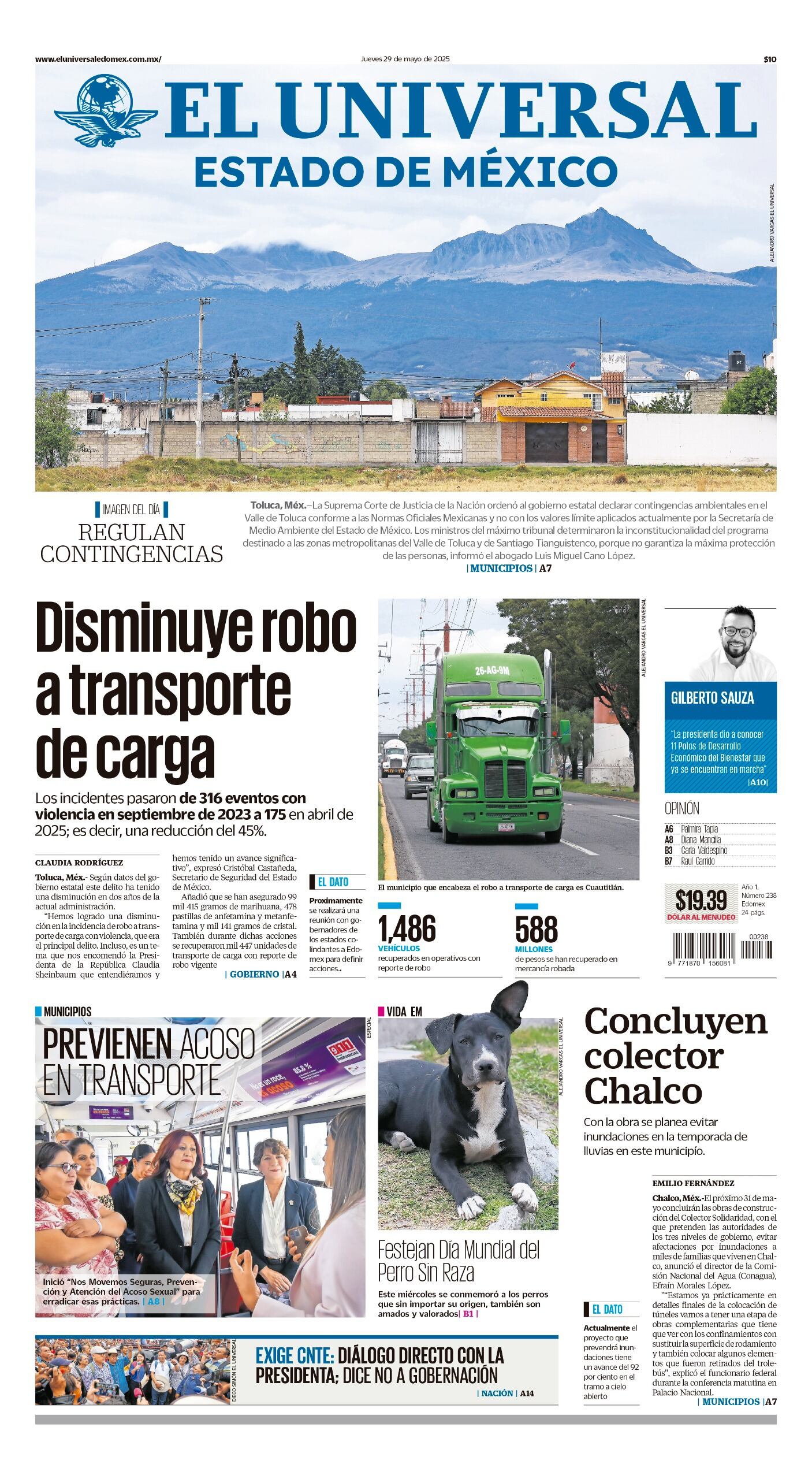 Portada Edomex 29 de mayo 2025